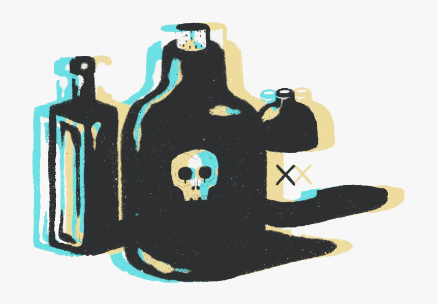 Poison Transparent Png - Glass Bottle, Png Download , Transparent Png ...