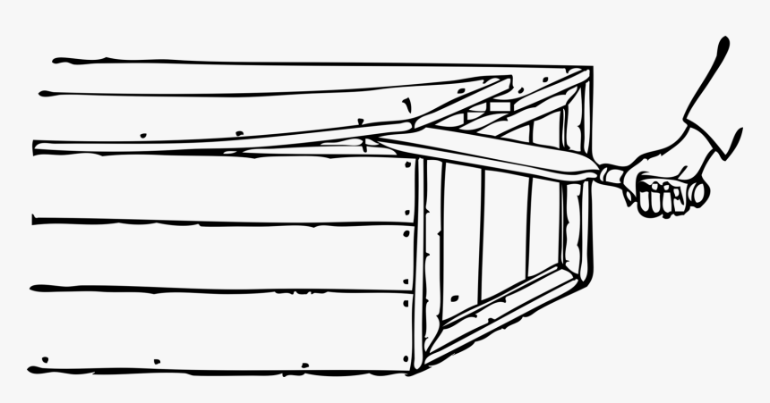 Line Art,angle,area - Prying Open A Box, HD Png Download , Transparent ...