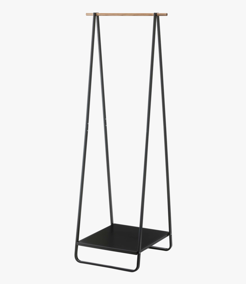 Black Yamazaki Freestanding Clothing Rack With Wooden - Yamazaki ...