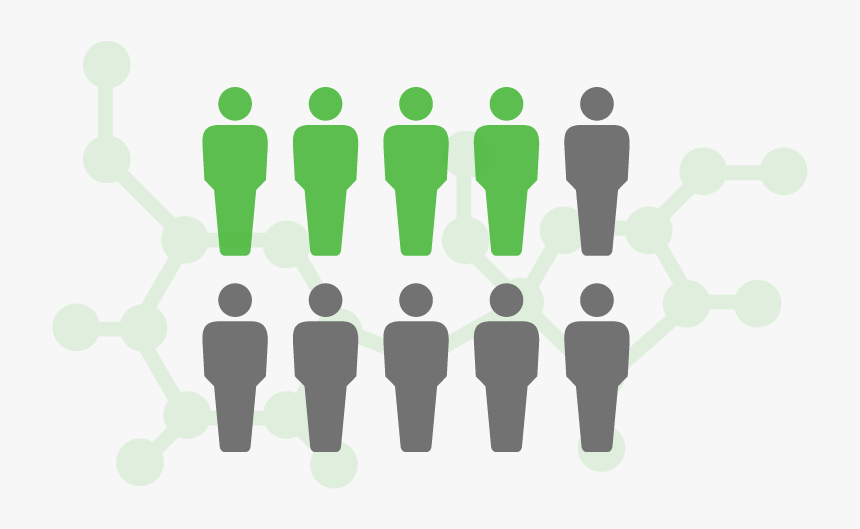 4 In 10 People - People Group Icon Png, Transparent Png , Transparent ...