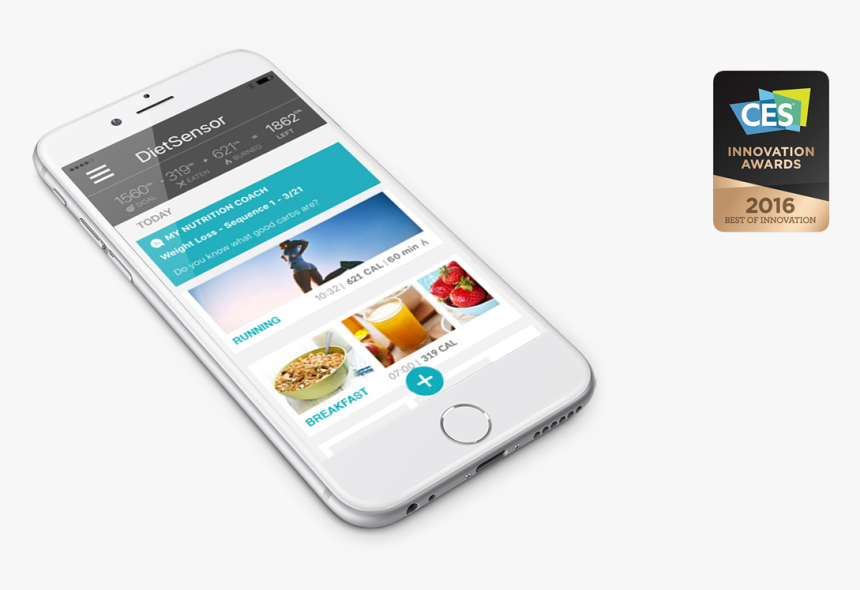 Dietsensor App Ces Award - Diet Sensor, HD Png Download , Transparent ...