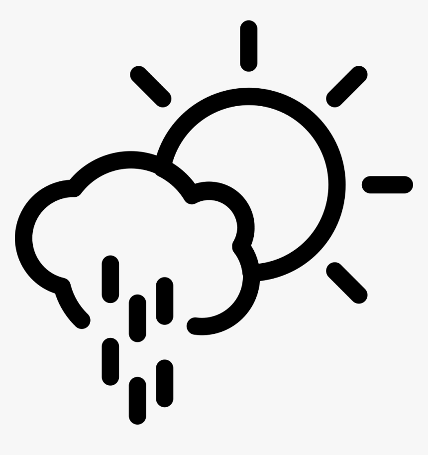 Hot And Cold Icon - Rain And Sun Icon, HD Png Download , Transparent ...