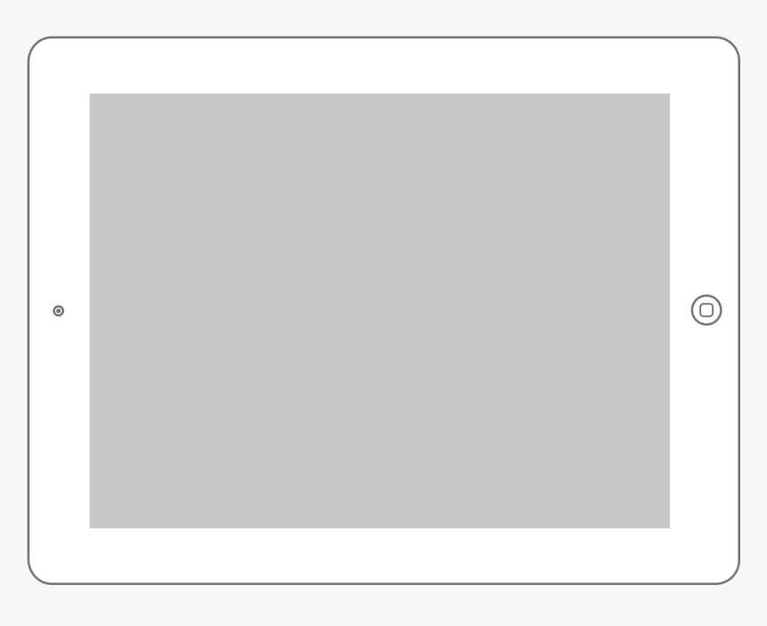 Ipad In Png - White Ipad Icon Transparent, Png Download , Transparent ...