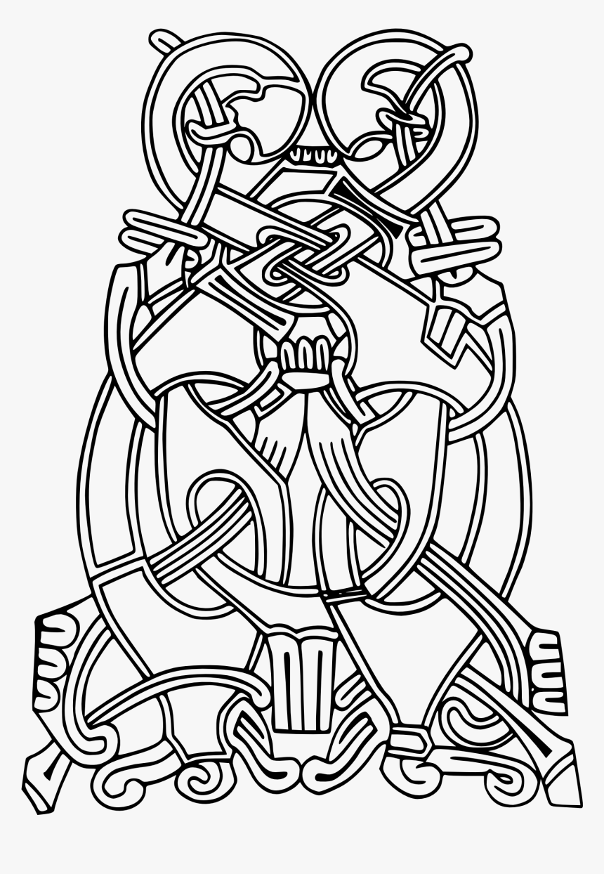 Clip Art Norse Drawing - Viking Art Oseberg Style, HD Png Download ...