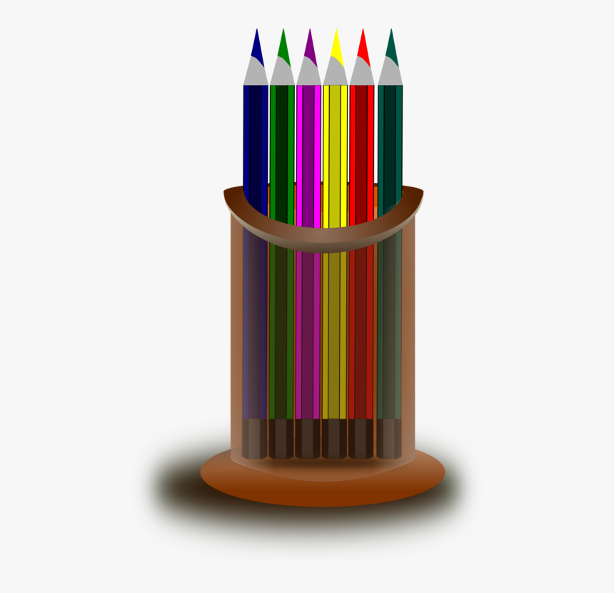 Pencil With Stand - Pencils In A Stand, HD Png Download , Transparent ...
