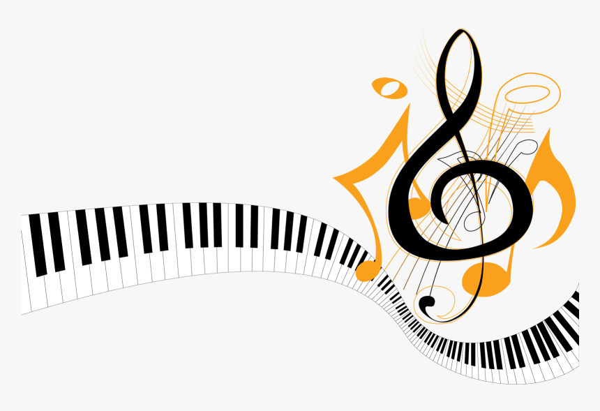 Musical Notes Vector Png Download - Piano Keys Vector Png, Transparent ...