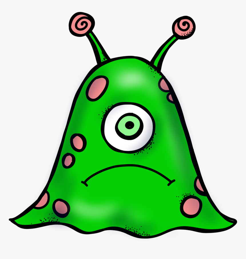 School Clipart Monster - Monster Clipart Black And White, HD Png ...