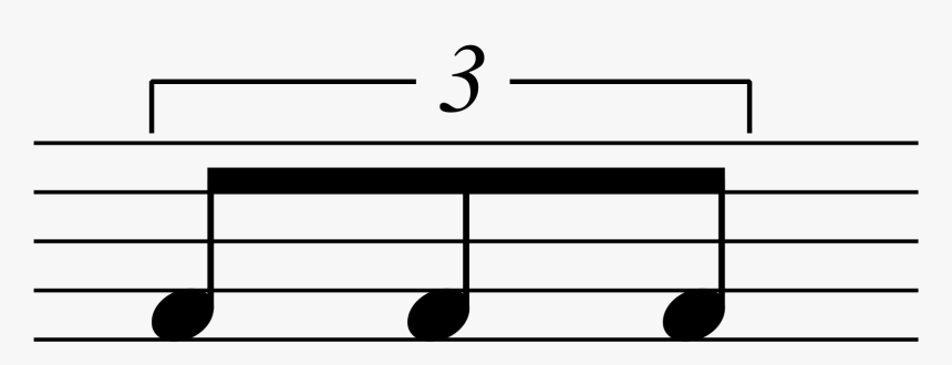 Eighth Note Triplets - Triplet Eighth Notes, HD Png Download ...