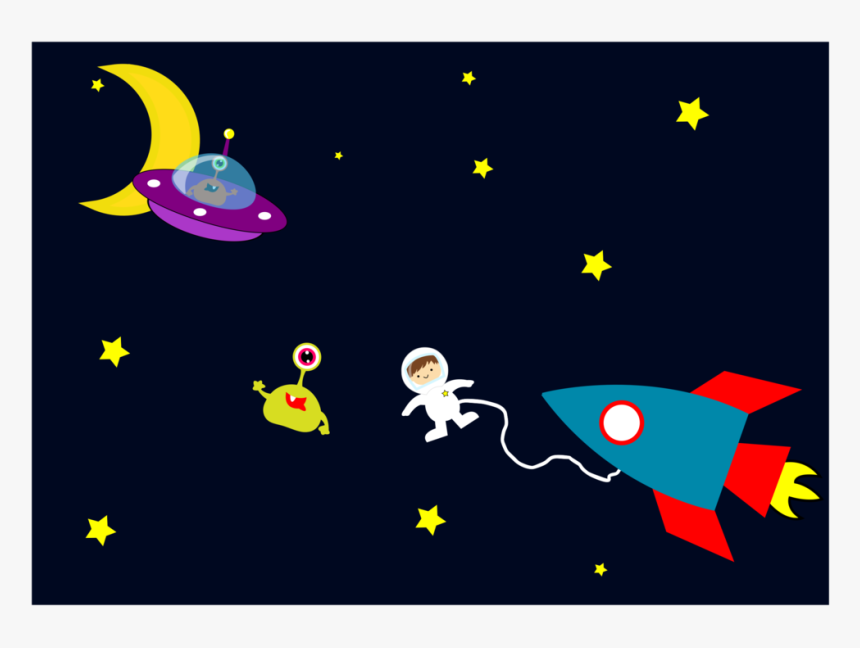 Cartoon Stars In Space