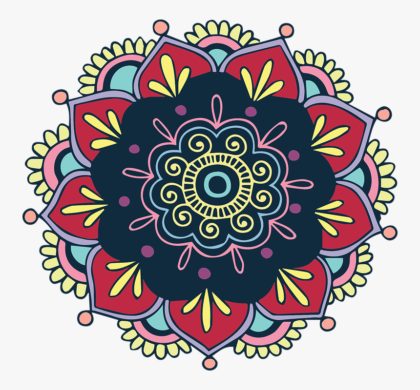 Colorful, Flower, Indian, Floral, Vintage, Bohemian - Transparent ...