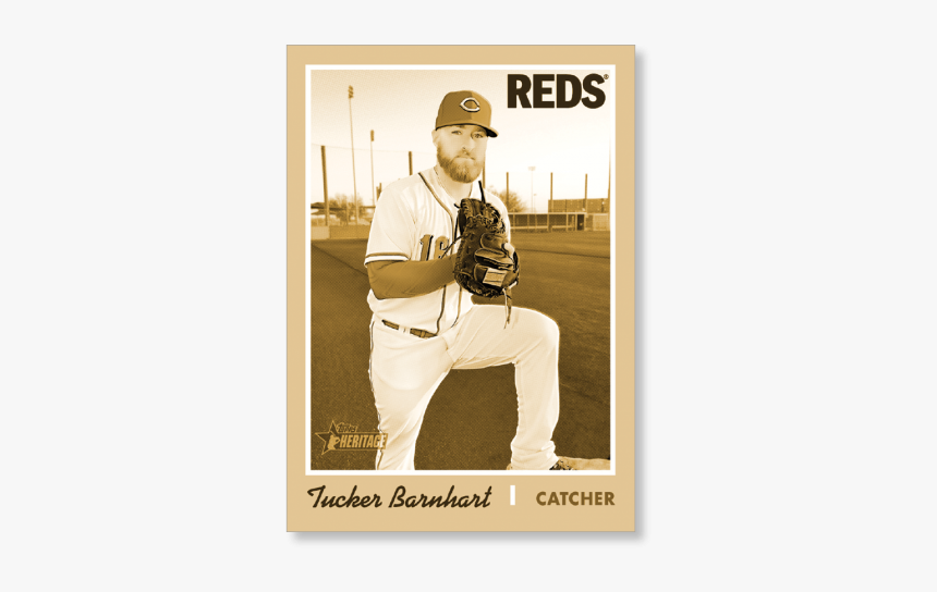 Tucker Barnhart 2019 Heritage Baseball Base Poster - College Baseball ...