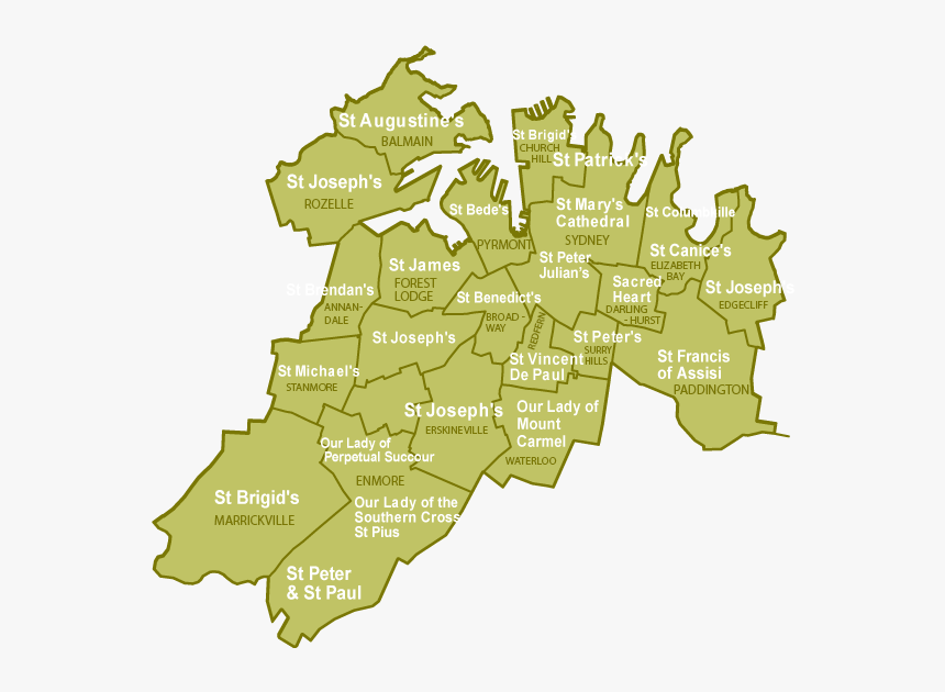Sydney Catholic Diocese Map, HD Png Download , Transparent Png Image ...