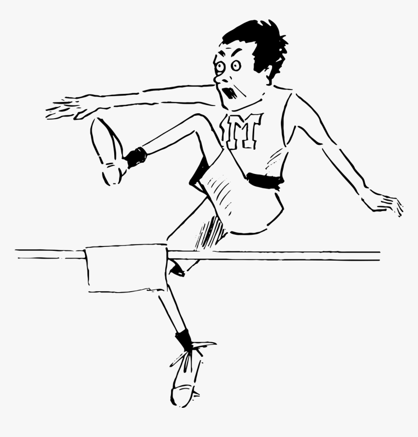 Sketch Of Hurdle Race, HD Png Download , Transparent Png Image - PNGitem