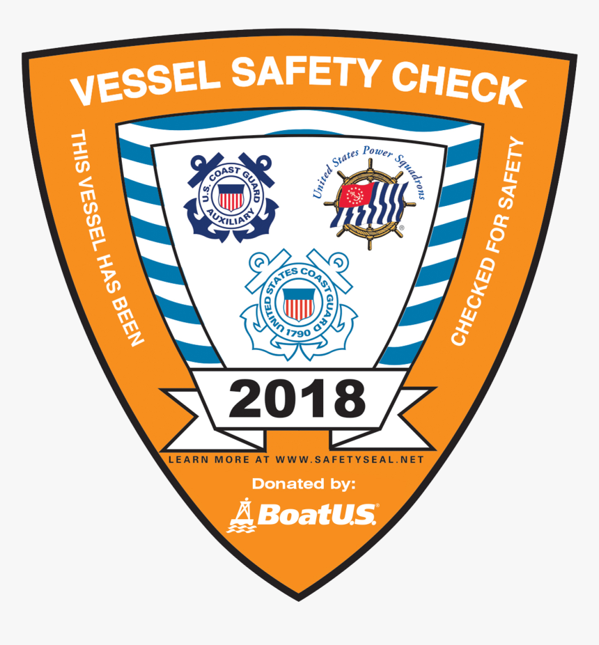 2018 Vessel Safety Check Decal - Vessel Safety Check 2018, HD Png ...
