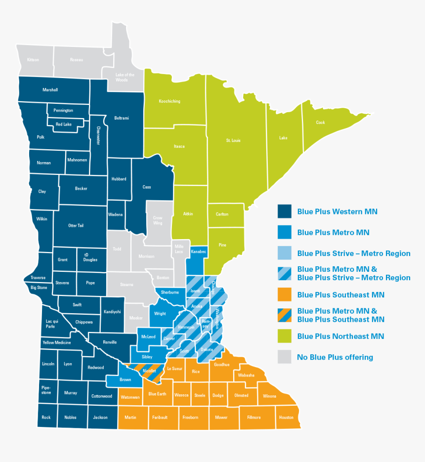 Minnesota Counties Vector, HD Png Download , Transparent Png Image ...