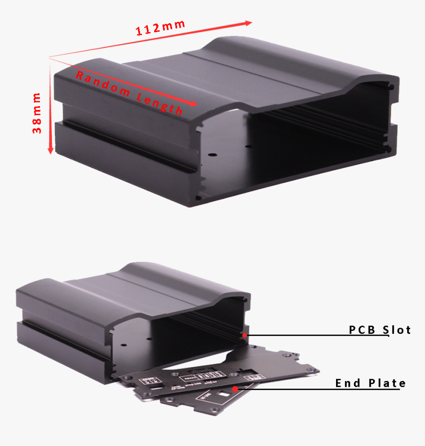 Custom Length Automotive Ecu Aluminum Electronic Enclosure ...
