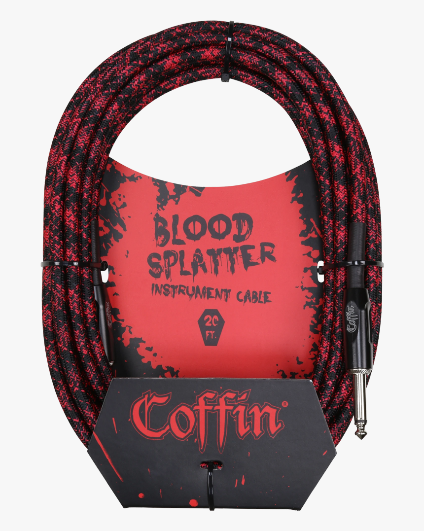 Coffin Bloodsplatter Instrument Cable 20ft Straight - Coffin Case, HD ...
