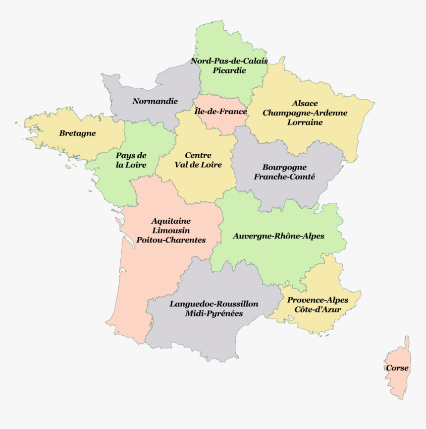 12 Regions Of France, HD Png Download , Transparent Png Image - PNGitem