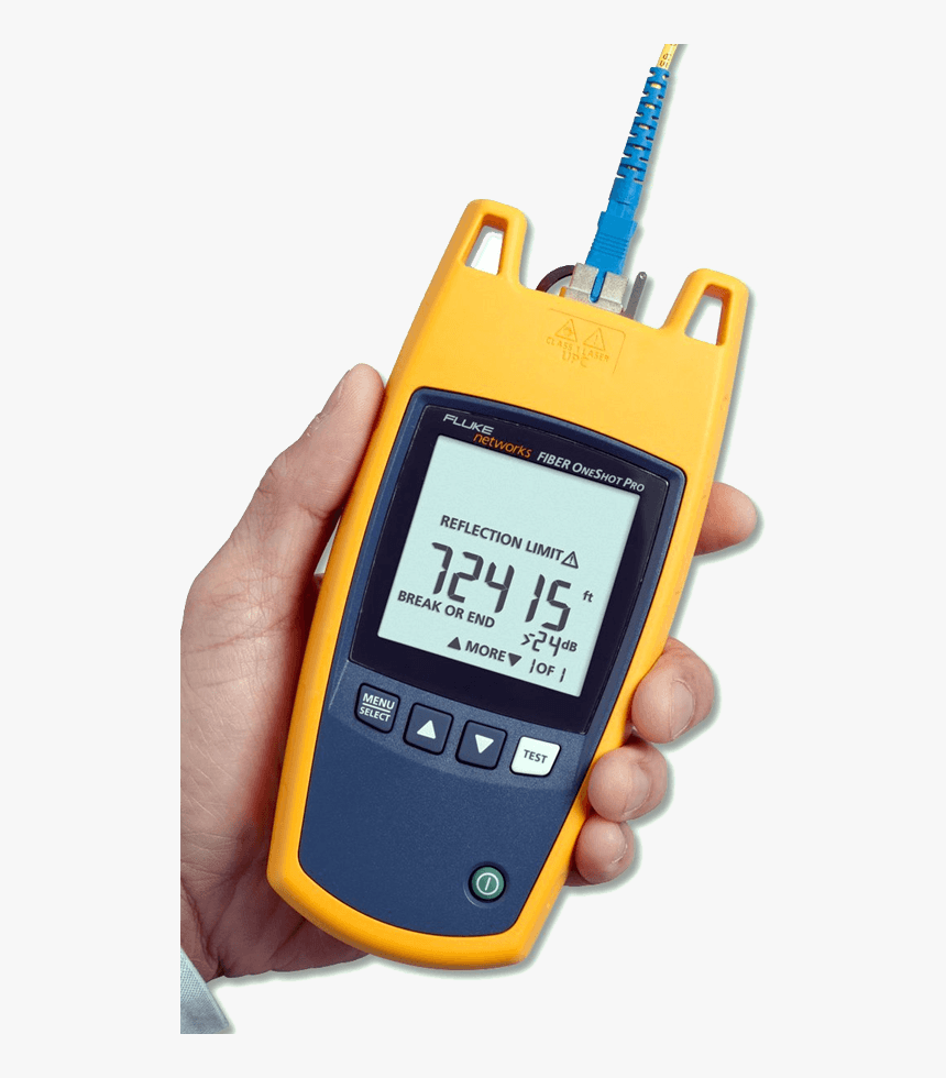 Fluke Networks Fiber Oneshot Pro , Png Download - Moisture Meter ...