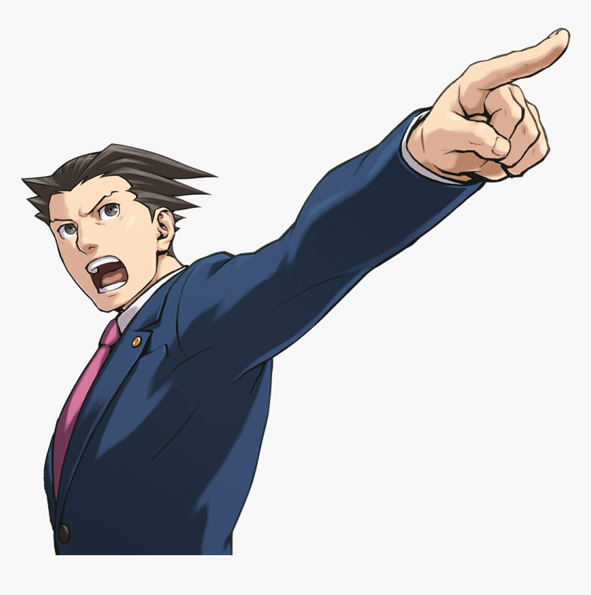Wright Objecting Trilogy Art - Phoenix Wright Ace Attorney Png ...