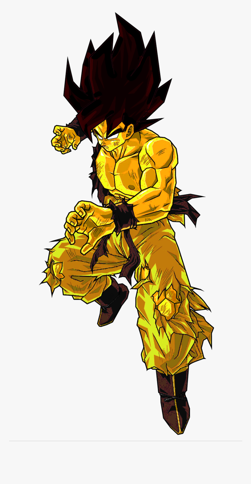 Dbz Goku False Super Saiyan
