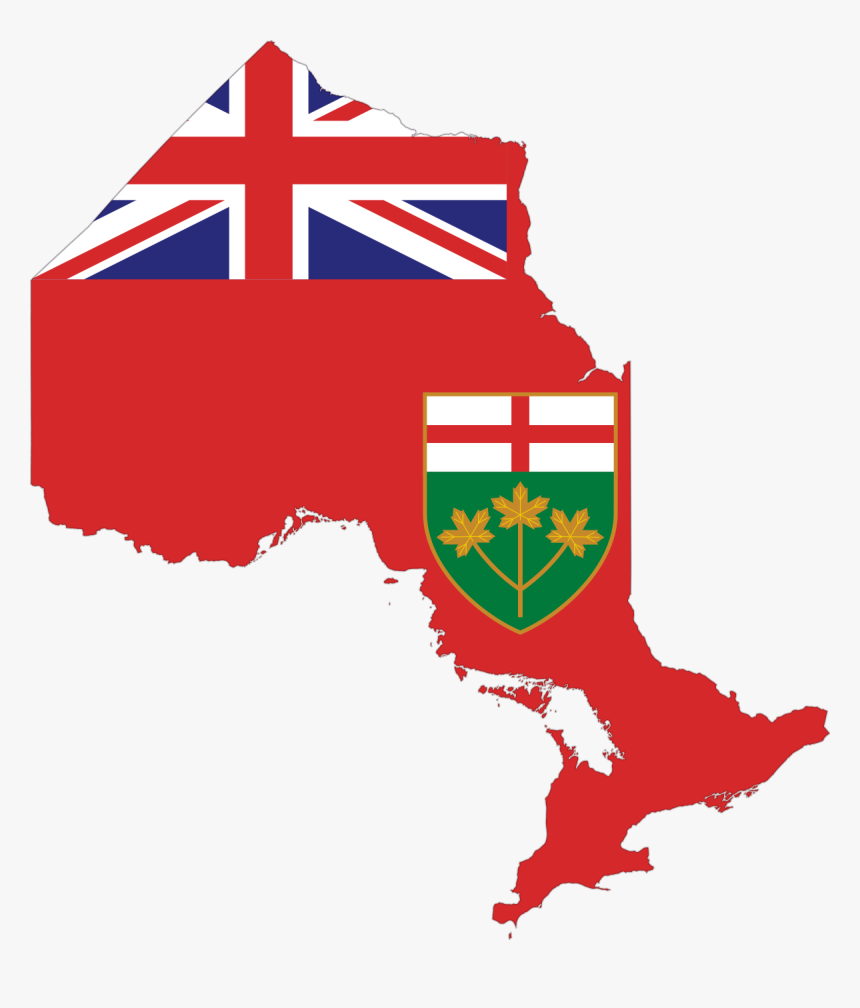 Ontario Flag Map, HD Png Download , Transparent Png Image - PNGitem