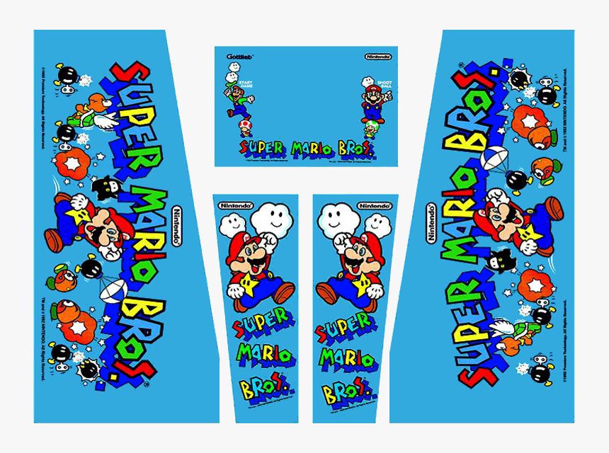 Super Mario Bros - Super Mario Pinball Decal, HD Png Download ...
