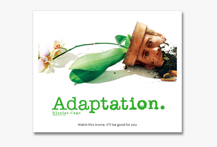 Adaptation Movie Poster, HD Png Download , Transparent Png Image - PNGitem