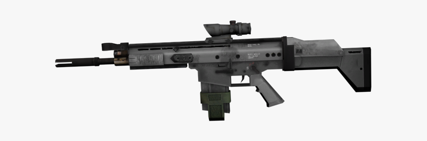Scar H With Acog, HD Png Download , Transparent Png Image - PNGitem