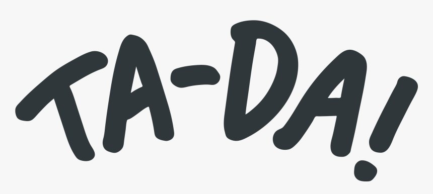 Ta-da Lp Black - Calligraphy, HD Png Download , Transparent Png Image ...