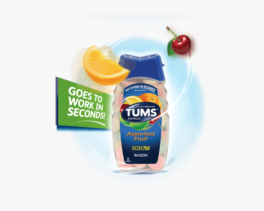 Tums Extra Strength Assorted Fruit - Tums Usa, HD Png Download ...