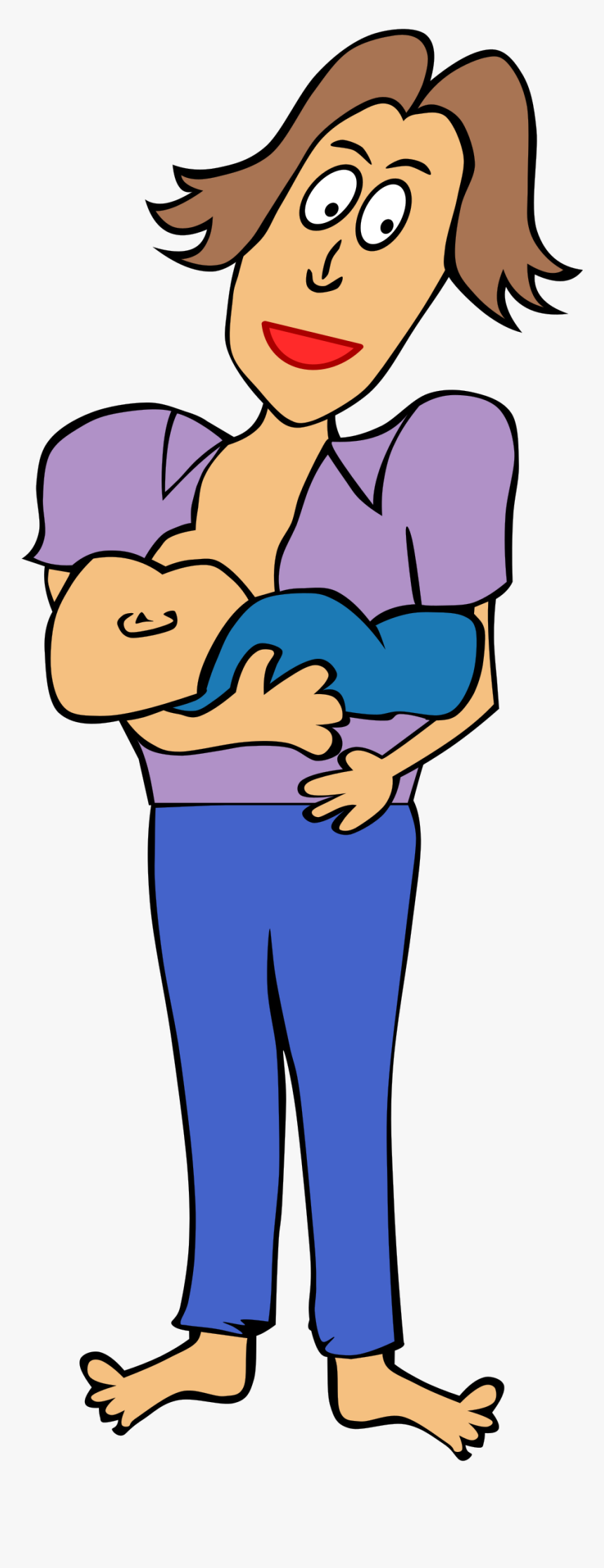 Mum Cartoon Big Image - Mom Clip Art, HD Png Download , Transparent Png ...