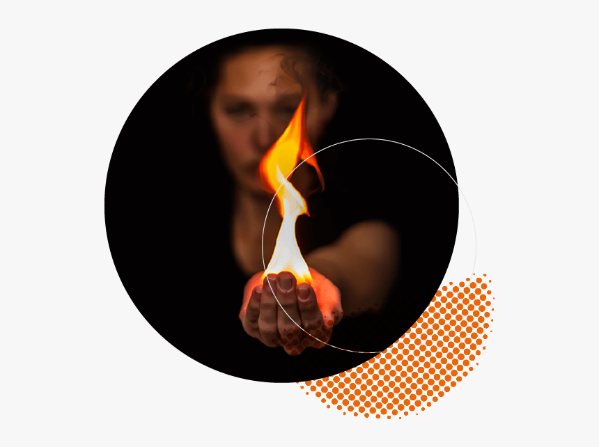 Fire In Hand Magic, HD Png Download , Transparent Png Image - PNGitem