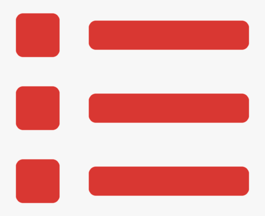 List Icon Red, HD Png Download , Transparent Png Image - PNGitem