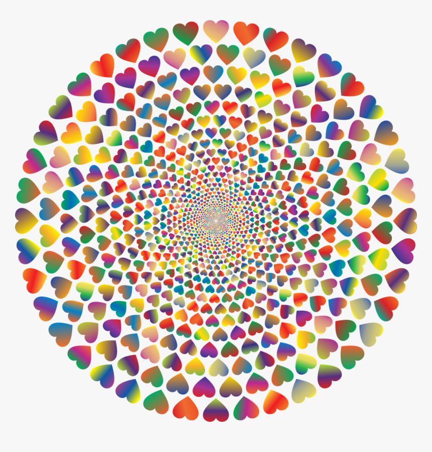 Colorful Prismatic Chromatic Free Photo - Heart Vortex, HD Png Download ...
