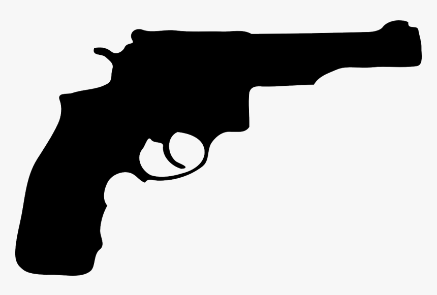 Pistol Firearm Handgun Revolver - Transparent Background Gun Clipart ...