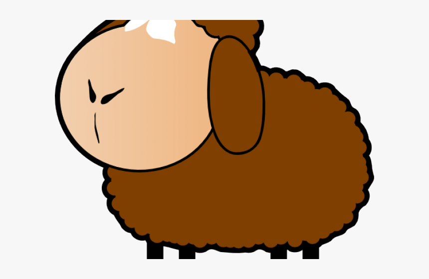 Lamb Clipart Brown Sheep - Red Sheep Clipart, HD Png Download ...
