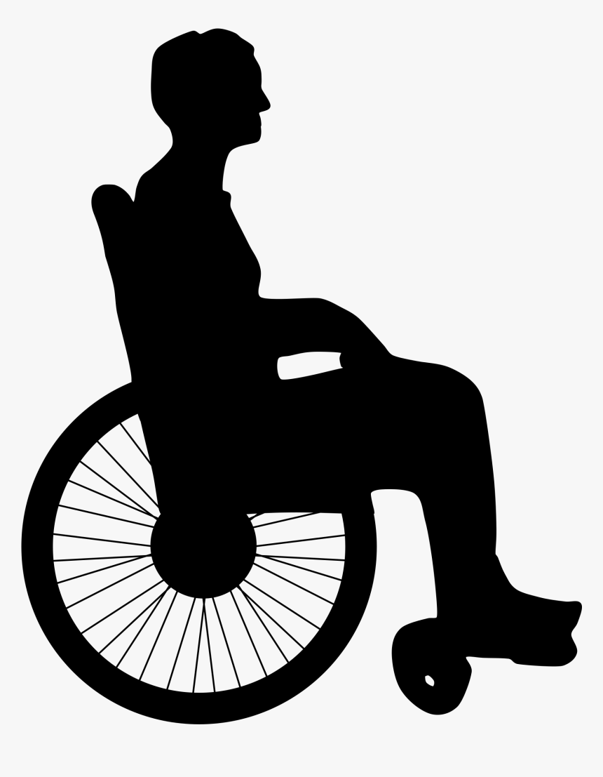 Wheelchair Disability Silhouette Man Old Age - Person In Wheelchair ...