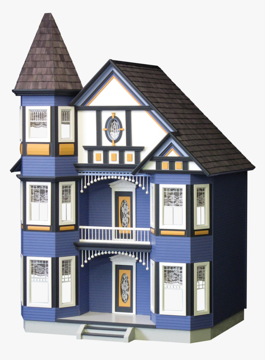 The Painted Lady Dollhouse Kit - Victorian Painted Lady Dollhouse, HD ...