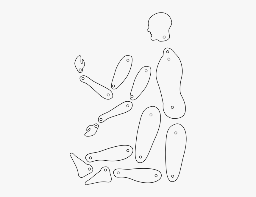 Text,shoe,monochrome - Puppet Paper Doll, HD Png Download , Transparent ...