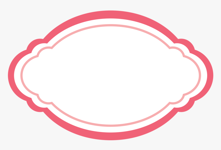 Cute Oval Frame Png
