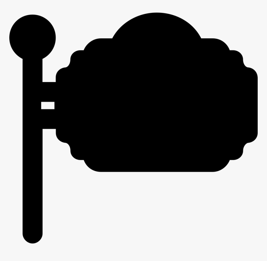 Sign Board Silhouette, HD Png Download , Transparent Png Image - PNGitem