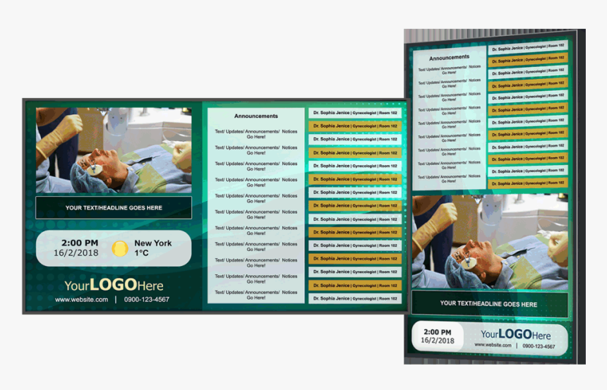 Digital Signage For Doctor Offices - Online Advertising, HD Png ...