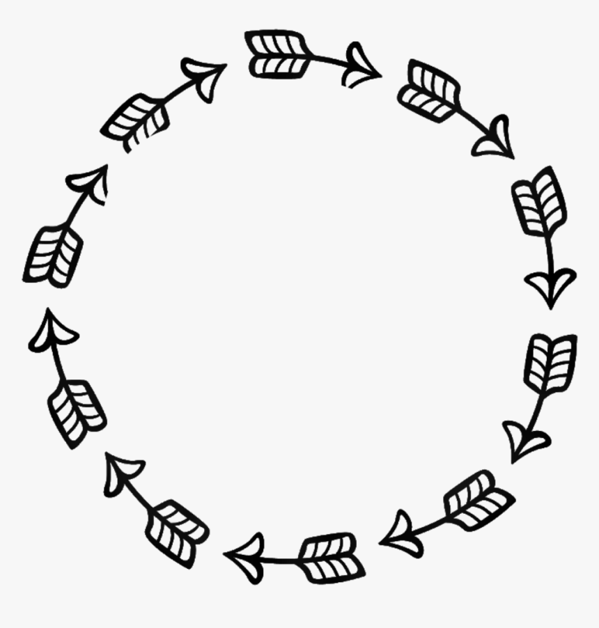 Arrows Arrowwreath Frame Border - Arrow Circle Border Png, Transparent ...