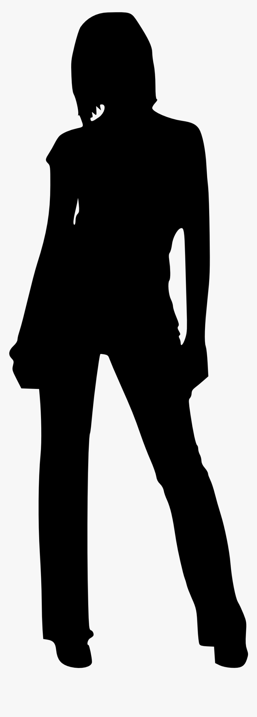 30 Woman Silhouettes - Woman Silhouette No Background, HD Png Download ...