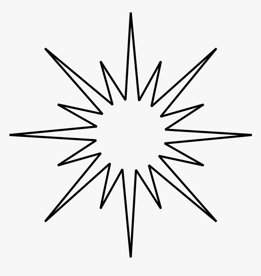 Chalk Stars Png - Star With 13 Points, Transparent Png , Transparent ...