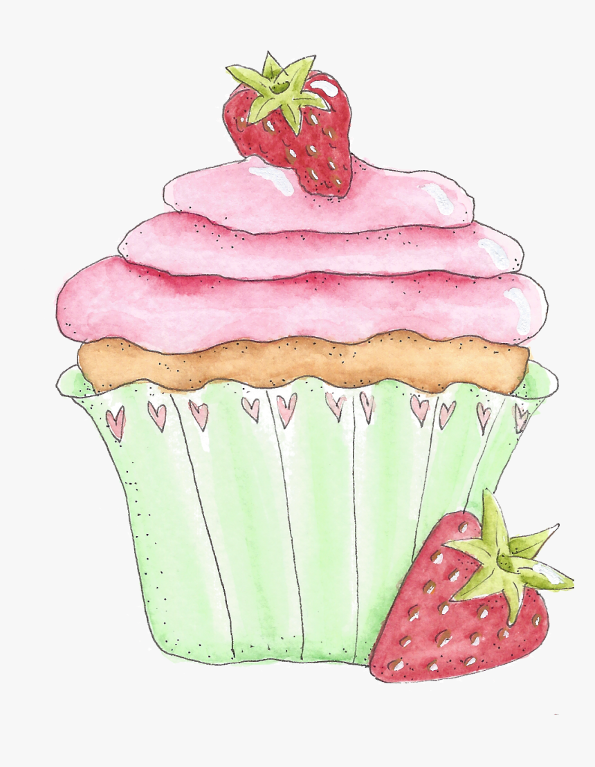 Strawberry Cupcake Clip Art