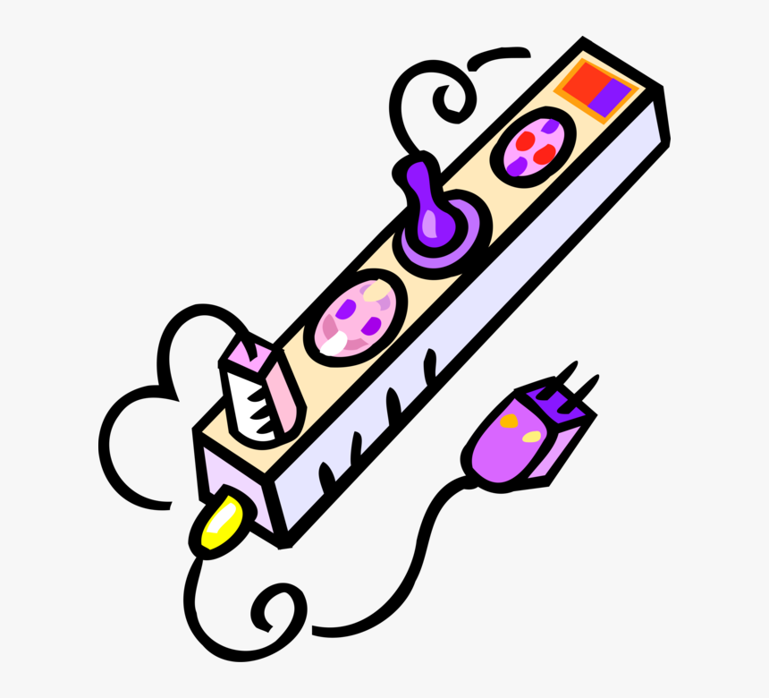 Vector Illustration Of Electricity Extension Power - Electricity, HD ...