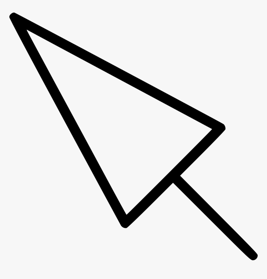 Cursor - Triangle, HD Png Download , Transparent Png Image - PNGitem