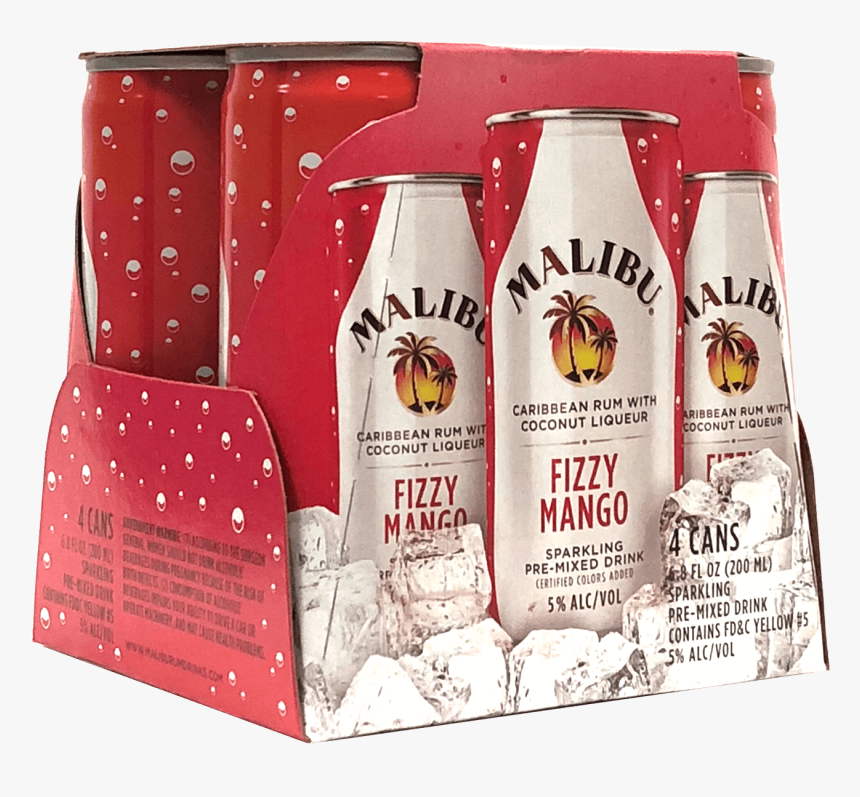 Malibu Fizzy Mango Cans, HD Png Download , Transparent Png Image - PNGitem